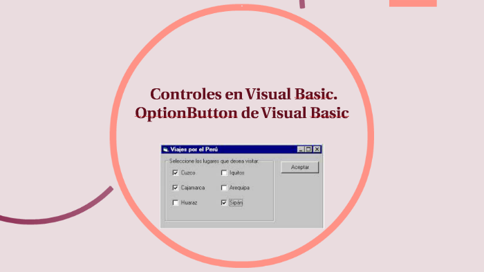 Uso de Controles en Visual Basic. OptionButton de Visual Bas by ...