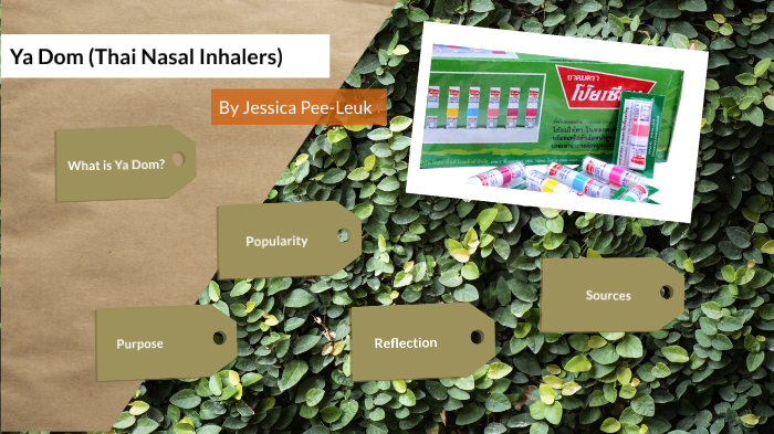 Ya Dom (Thai Nasal Inhalers) by Jessica Pee-Leuk