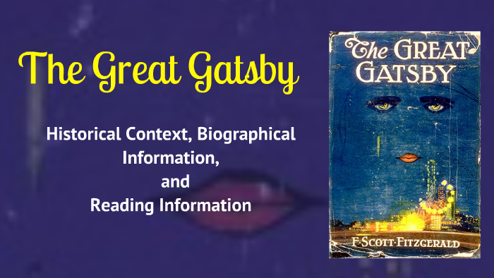 Introduction to The Great Gatsby by Julie Goss on Prezi