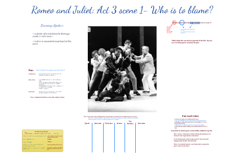 Romeo and Juliet Act 3 scene 1 - Who is to blame? by D Prince on Prezi