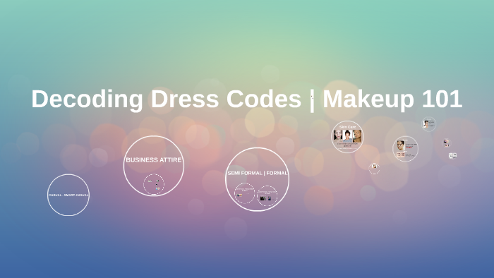 Decoding Dress Codes | Makeup 101 by Loreto Dacoroon on Prezi