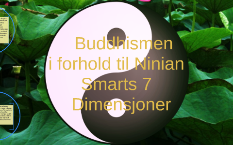 Buddhismen i forhold til ninian smarts 7 dimensjoner, vurder by Norsk ...