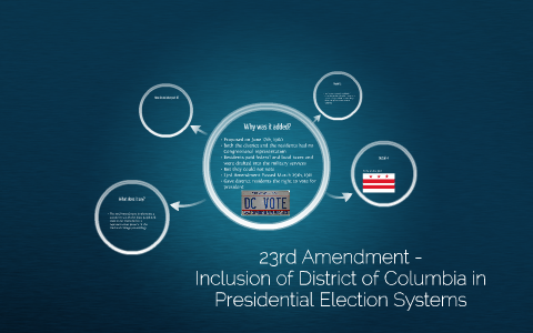 23rd Amendment - Inclusion of District of Columbia in Presid by Kate ...