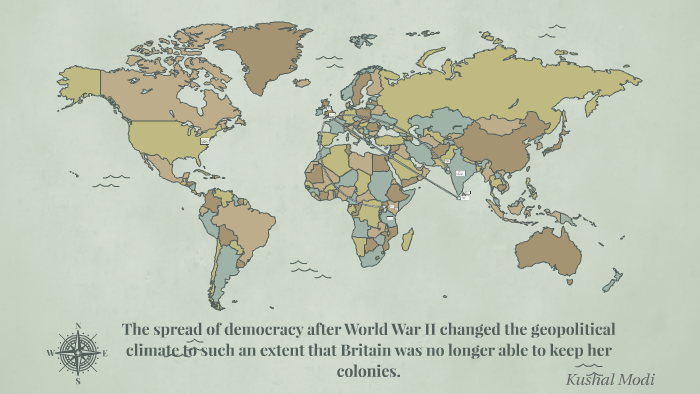 The spread of democracy after World War II changed the geopo by Kushal ...