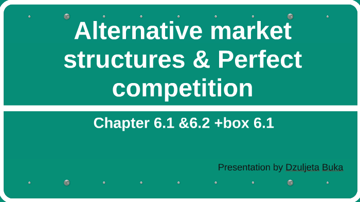 Alternative market structures & Perfect competition by Dzuljeta Buka on ...