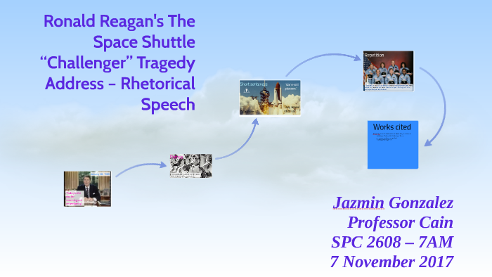 Ronald Reagan The Space Shuttle “Challenger” Tragedy Address by Jazmin ...