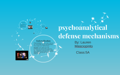 psychoanalytical defense mechanisms by lauren masciopinto on Prezi