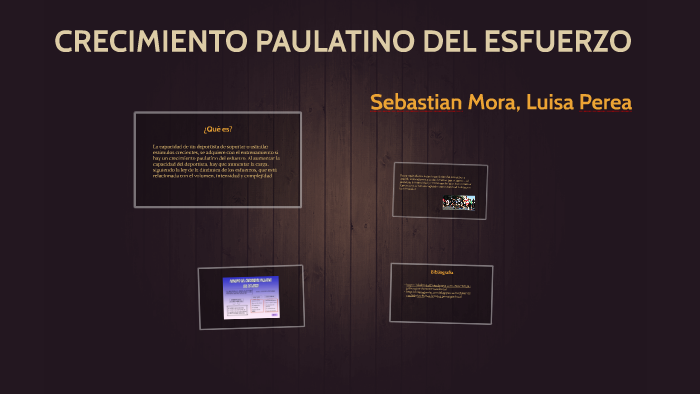 CRECIMIENTO PAULATINO DEL ESFUERZO by Maria Luisa Perea Granados on Prezi