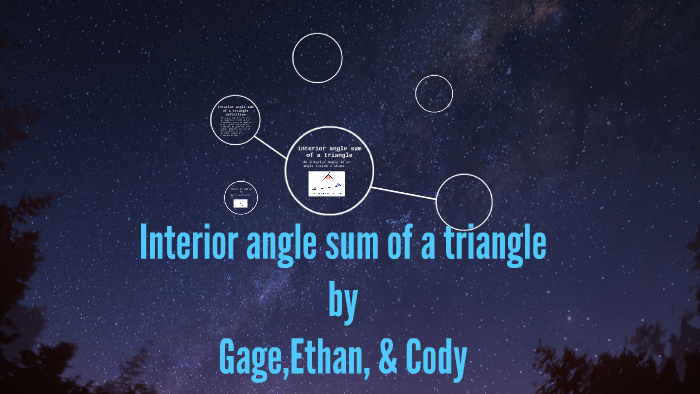 Interior angle sum of a triangle by levi falcon on Prezi