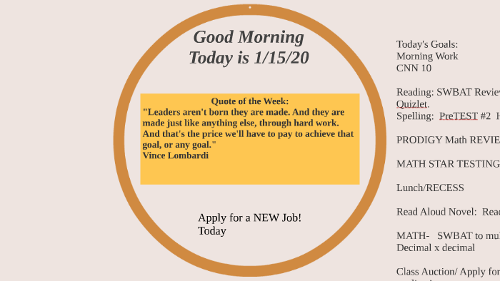 Good Morning! by A Rosero on Prezi
