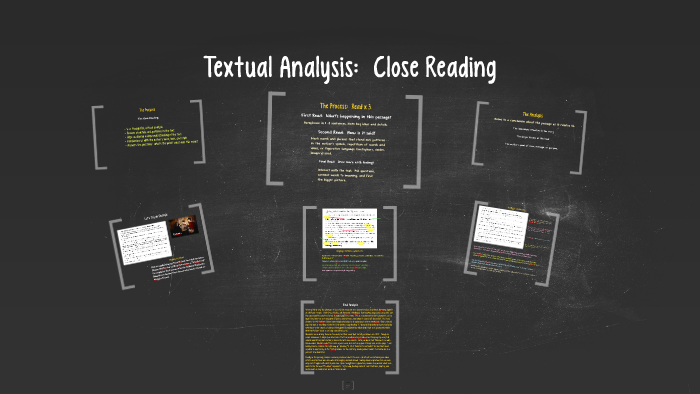 Textual Analysis: Close Reading by Ronda N. on Prezi