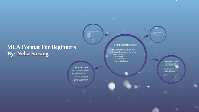 MLA format for beginners by on Prezi