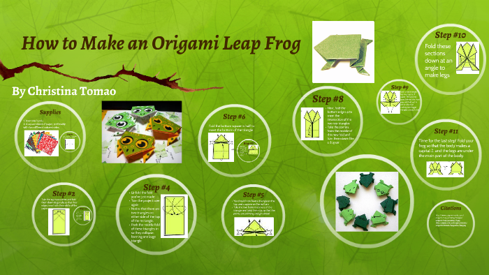 How to Make an Origami Leap Frog by Christina Tomao on Prezi