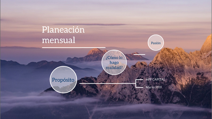 PLANEACIÓN MENSUAL by Thelma López on Prezi