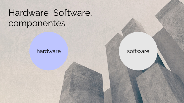 2 componentes de Hardware y 2 componentes de Software. by Candy Duran ...