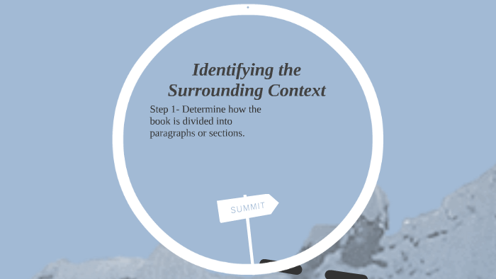 Identifying the Surrounding Context by Lucas Farmer on Prezi