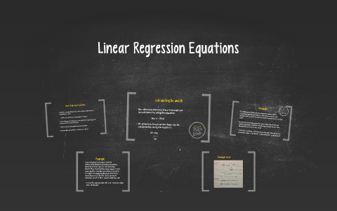 Linear Regression Equations by Devyn L'heureux on Prezi