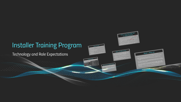 Installer Training Program by Leigh Deal on Prezi