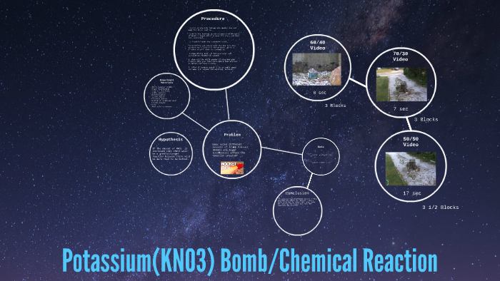 Potassium(KNO3) Bomb/Chemical Reaction by Leland Topham on Prezi