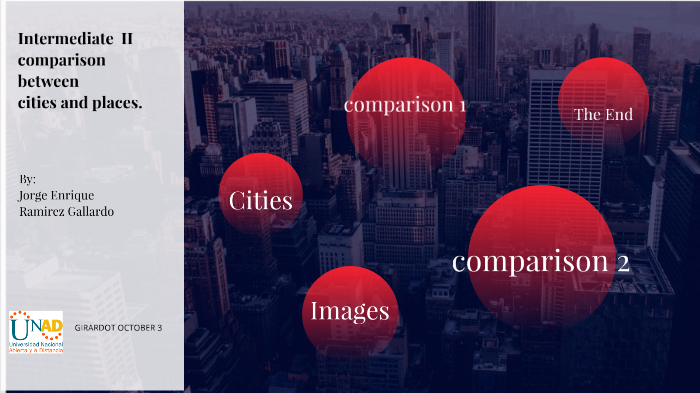 COMPARISON BETWEEN CITIES AND PLACES by jorge ramirez on Prezi