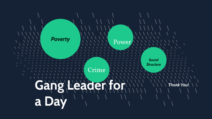Gang Leader for a Day summary by Diane Montano on Prezi