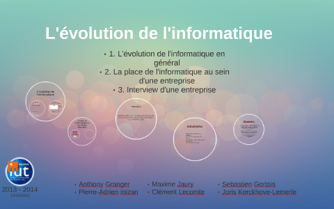 L'évolution de l'informatique by Clément Lecomte on Prezi