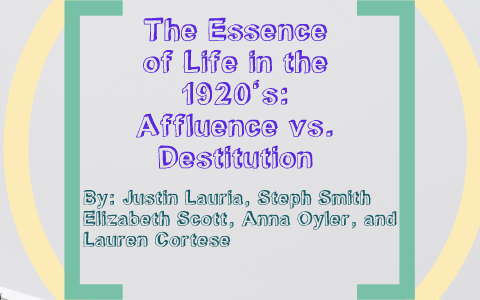 1920's Upper and Lower Class by Steph Smith on Prezi