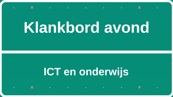 Klankbord avond by Jan Geluk