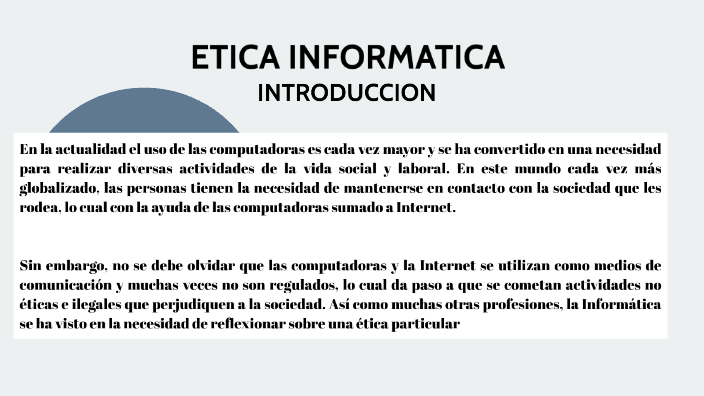 ETICA INFORMATICA by Waldina Soriano on Prezi