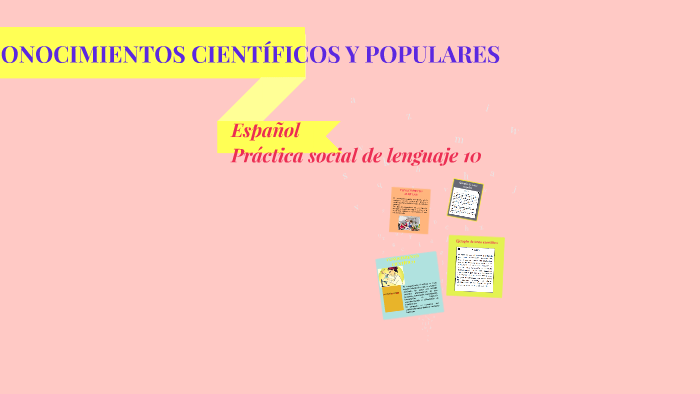 Conocimientos científicos y populares, Español sexto grado. by Yessica ...