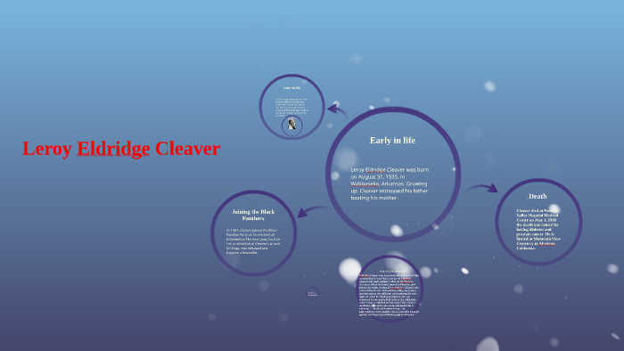 Leroy Eldridge Cleaver by Rayshun Wooten on Prezi