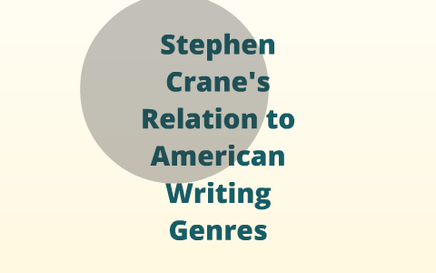 Stephen Crane's Relation to Realism, Naturalism, and Imagism by ...