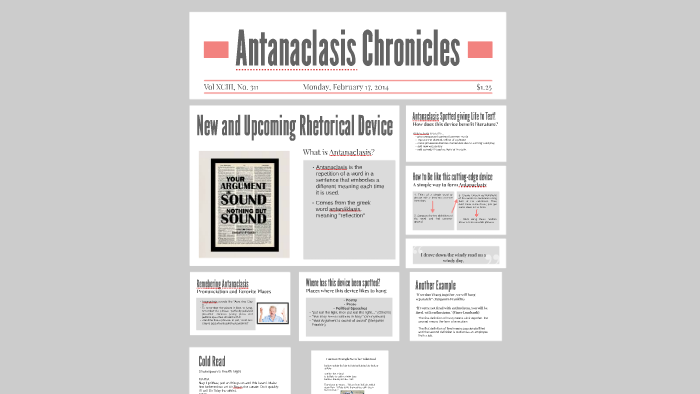 Antanaclasis Chronicles by Kennedy Arrington on Prezi