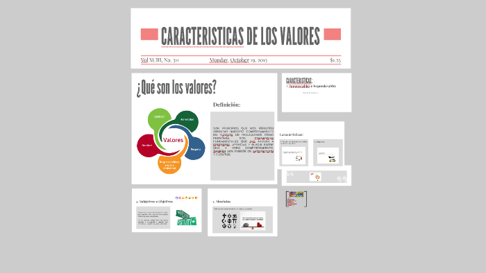 CARACTERISTICAS DE LOS VALORES by Deya Rodriguez