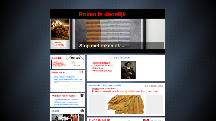 Roken is dodelijk by on Prezi
