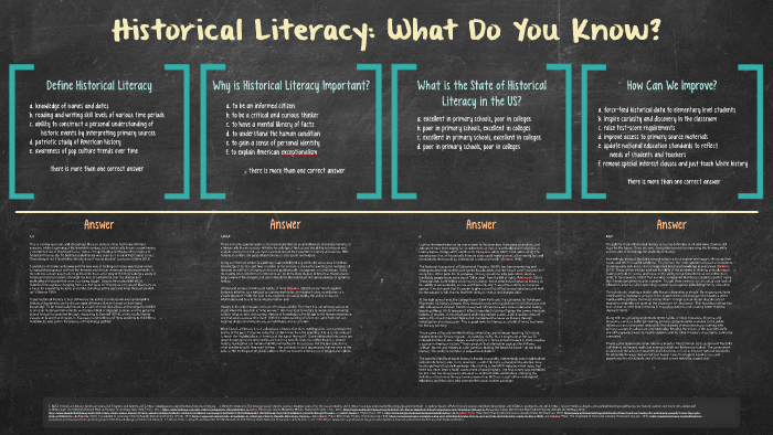 Historical Literacy: What do You Know? by Luke Myers on Prezi