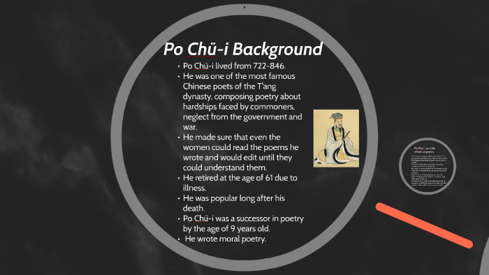 Last Poem by: Po Chü-i by Grace Leszczak on Prezi