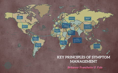 KEY PRINCIPLES ON SYMPTOM MANAGEMENT by