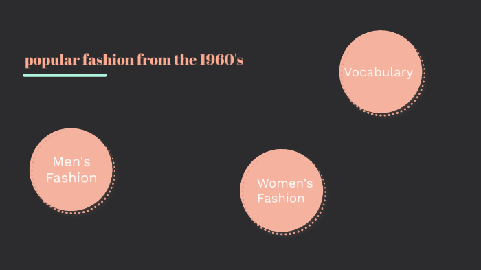 popular fashion from the 1960's by Hope Bannister on Prezi