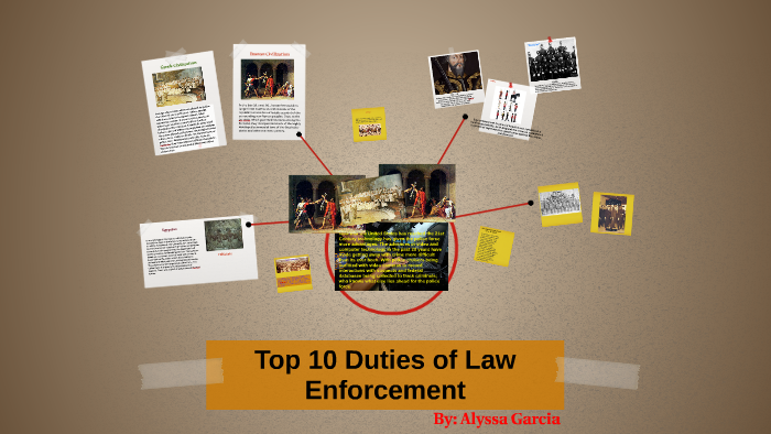 Top 10 Duties of Law Enforcement by Mercedes Monroy