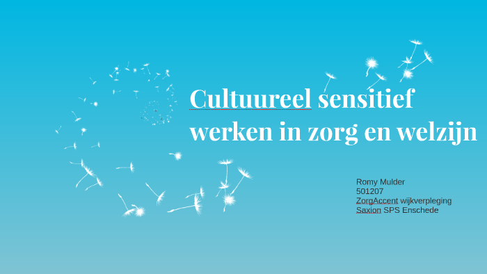 Cultuur zorg by Romy Mulder on Prezi