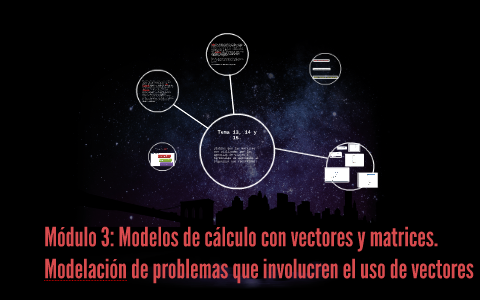 Módulo 3: Modelos de cálculo con vectores y matrices. Modela by Feer Cón
