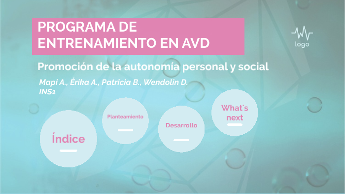 PROGRAMA DE ENTRENAMIENTO EN AVD by Wendolin Durán on Prezi