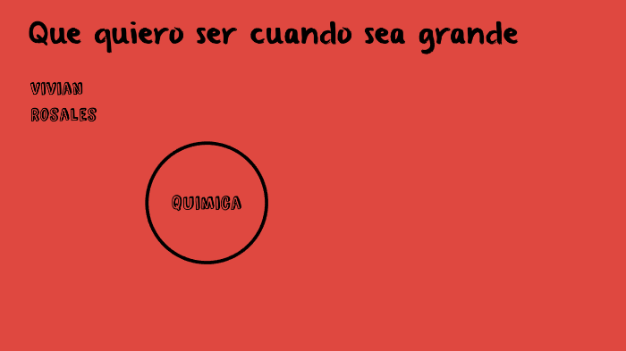 Que quiero ser cuando sea grande by Vivian Rosales on Prezi