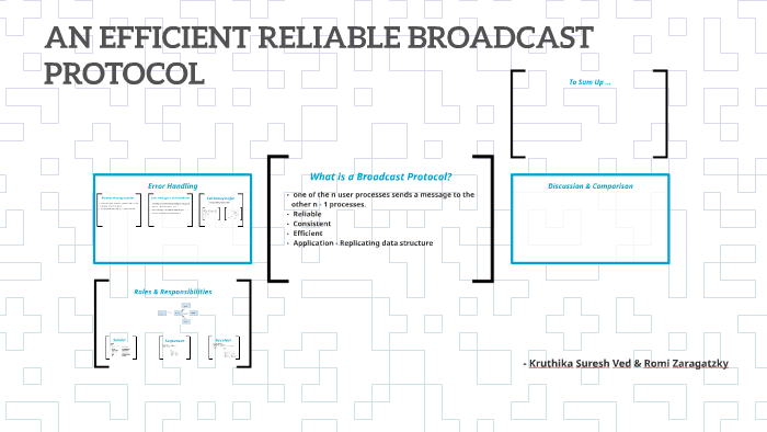 AN EFFICIENT RELIABLE BROADCAST PROTOCOL by Kruthika Ved on Prezi