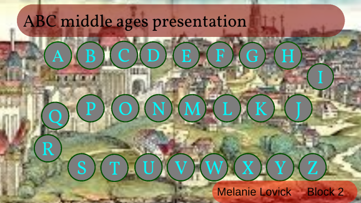 ABC middle ages presentation by Melanie Lovick on Prezi