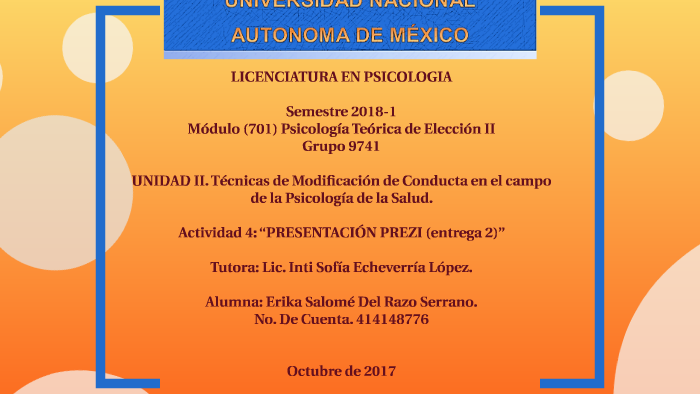 PSICOLOGIA DE LA SALUD by Erika Salomé Del Razo Serrano on Prezi