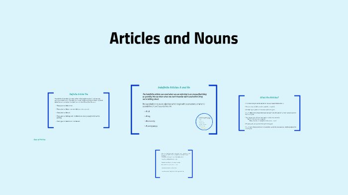 Articles and Nouns by TWU Write Site on Prezi