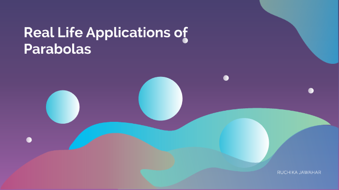 REAL LIFE APPLICATION OF PARABOLAS by Ruchika Jawahar on Prezi