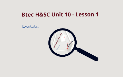 Btec H&SC Unit 10: Lesson 1 - Caring for Children & Young People by ...
